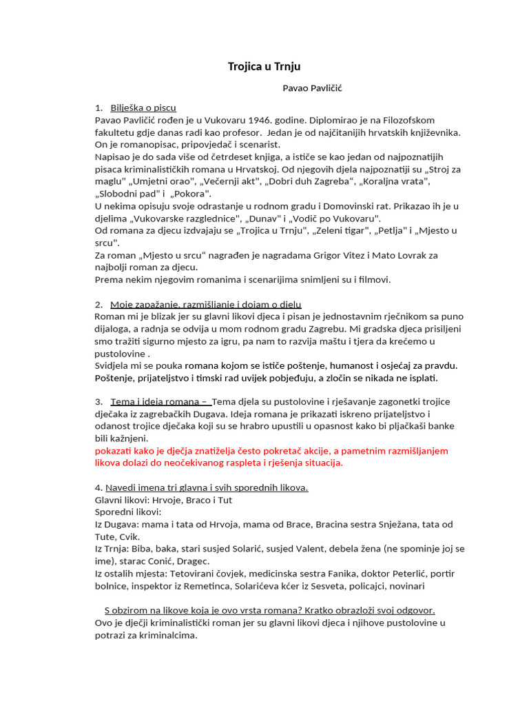 Trojica U Trnju | PDF