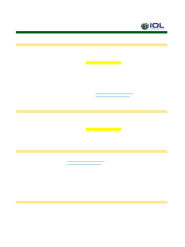 ROUTING INSTRUCTIONS - IMPORT SEA FCL (SURABAYA) | PDF