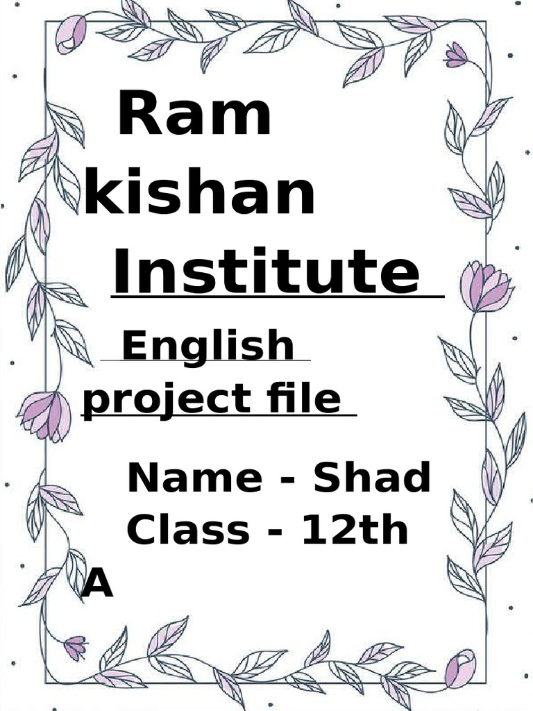 White Botany Fresh Leaves Letter-WPS Office Class Notes | PDF