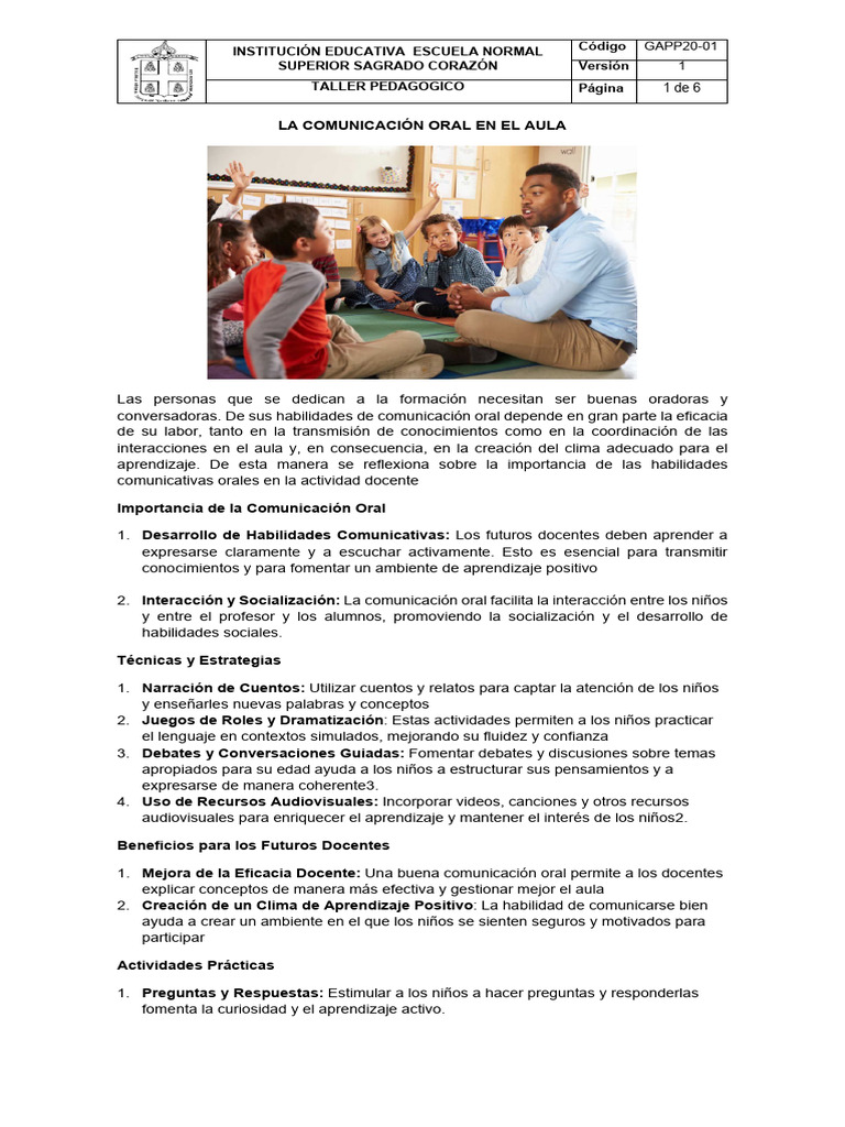 Taller Habilidades Educativas 2024 01 | PDF | Enseñando | Comunicación