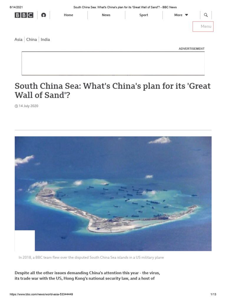 3a. South China Sea_ Whats Chinas plan for its Great Wall of Sand ...