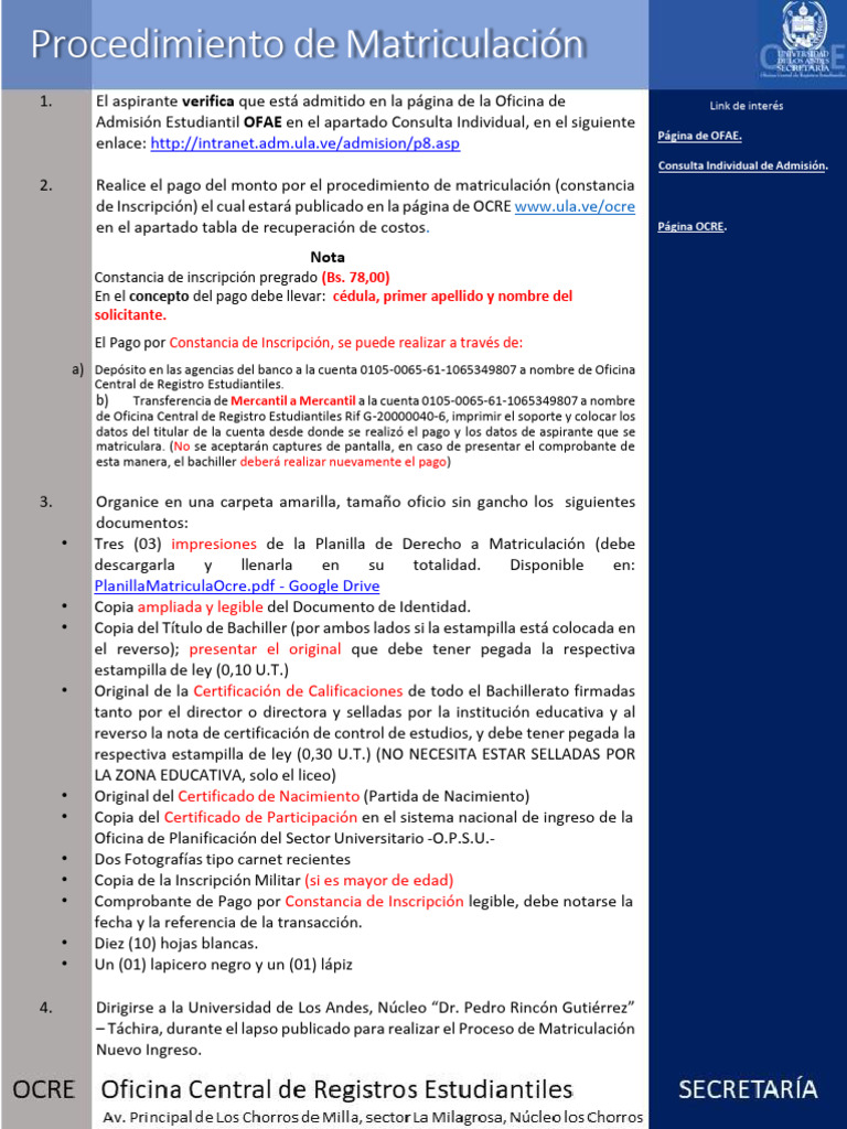 Procedimiento de MatriculaciÃ N NUTULA - B024 | PDF | Certificado de ...