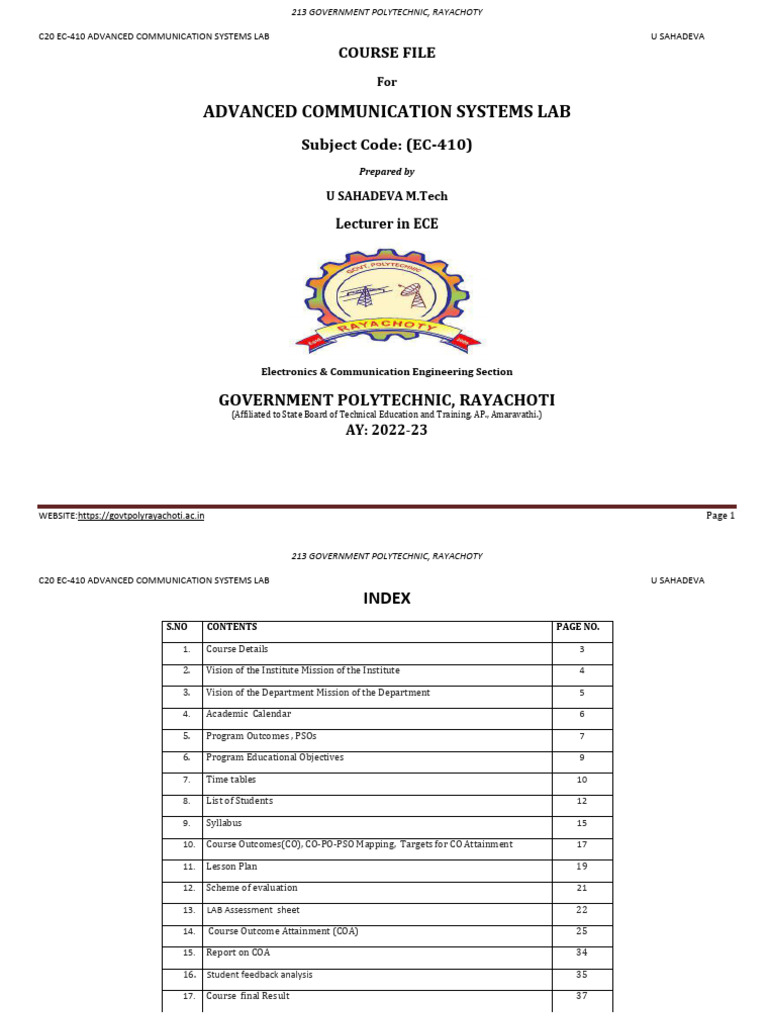 MSCS LAB | PDF | Antenna (Radio) | Engineering