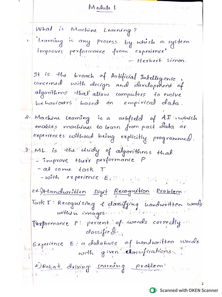 Machine Learning mod 2 | PDF
