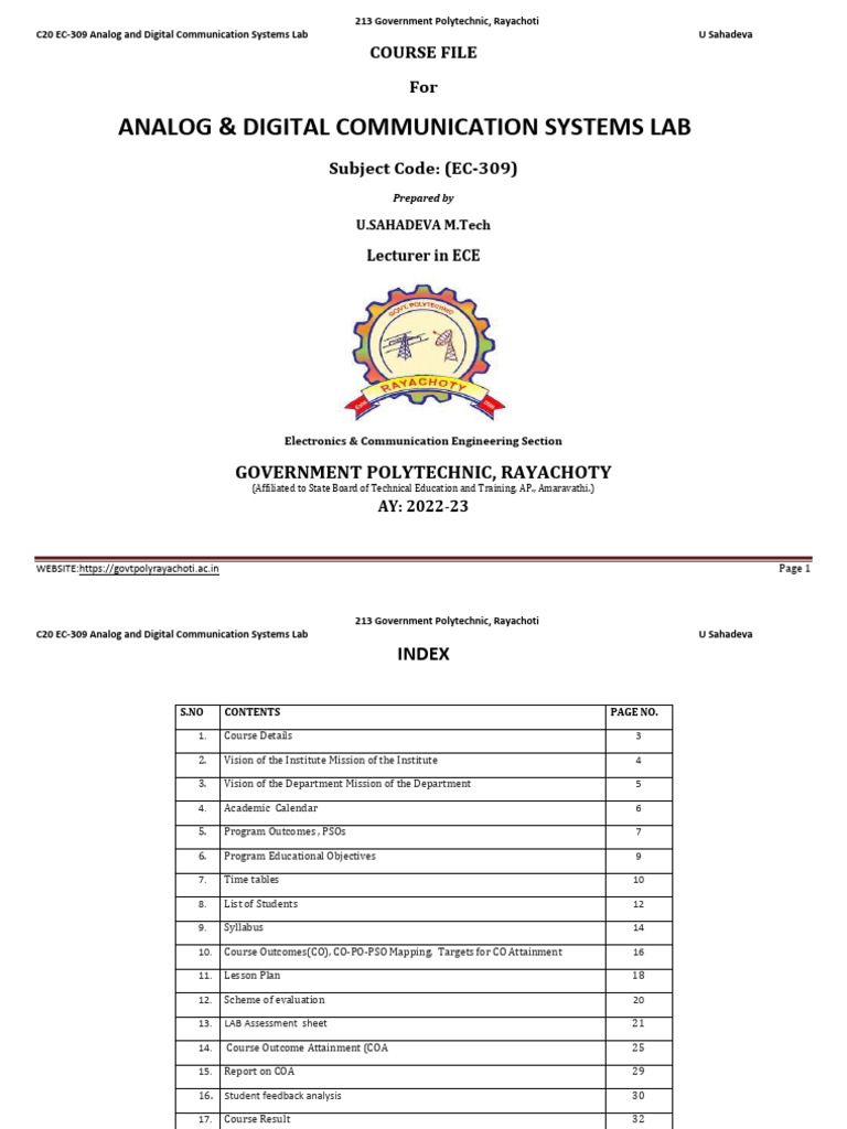 ADCS LAB | PDF | Modulation | Engineering