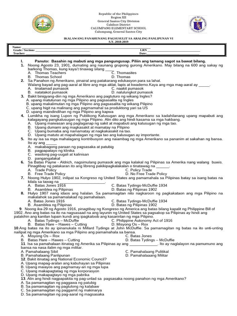 2nd Grading Ap | PDF