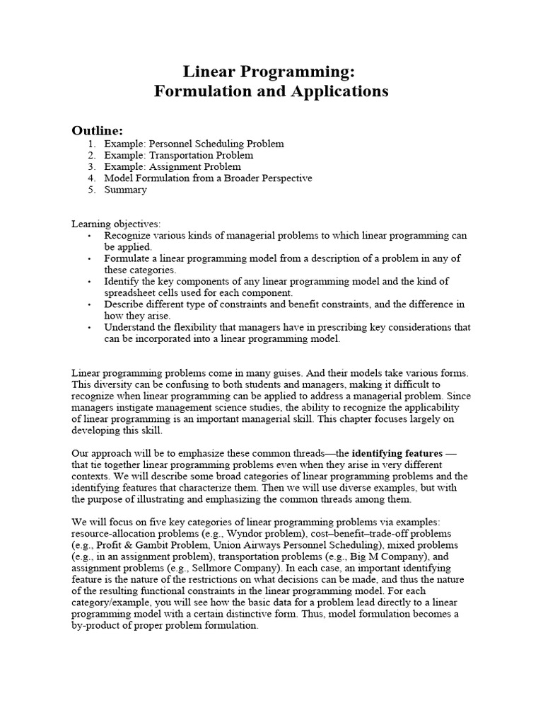 LP_Formul_ln | PDF | Linear Programming | Spreadsheet