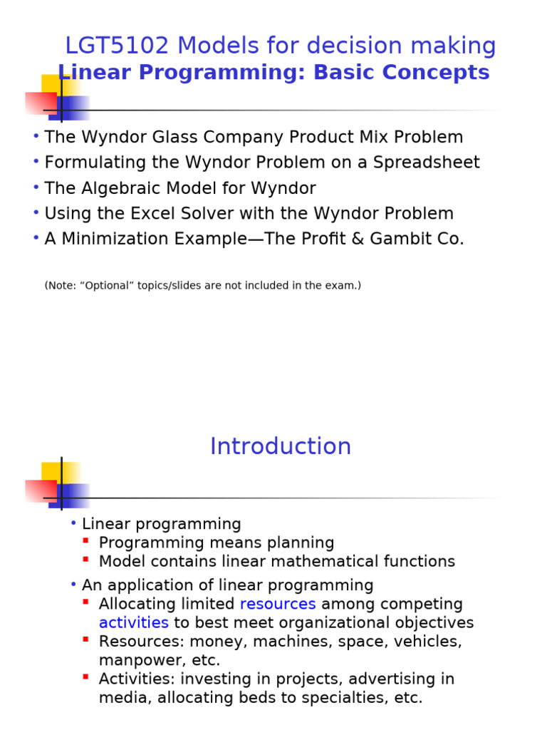 LP_Intro | PDF | Mathematical Analysis | Computer Science