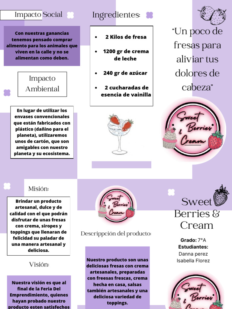 Sweet Berries & Cream Isa y Danna | PDF