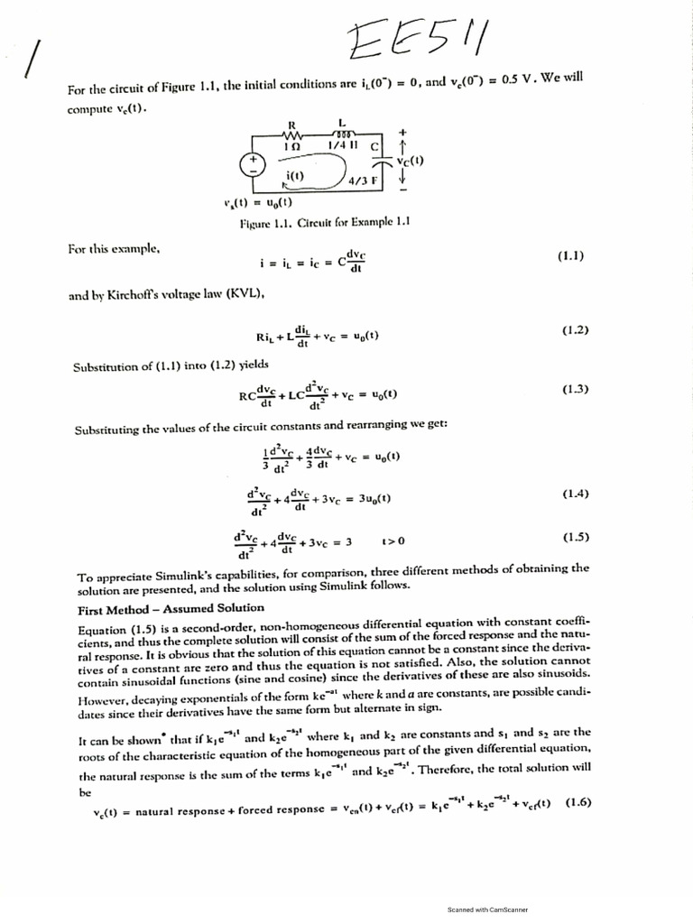 EE511 Modelling & Simulation Note | PDF