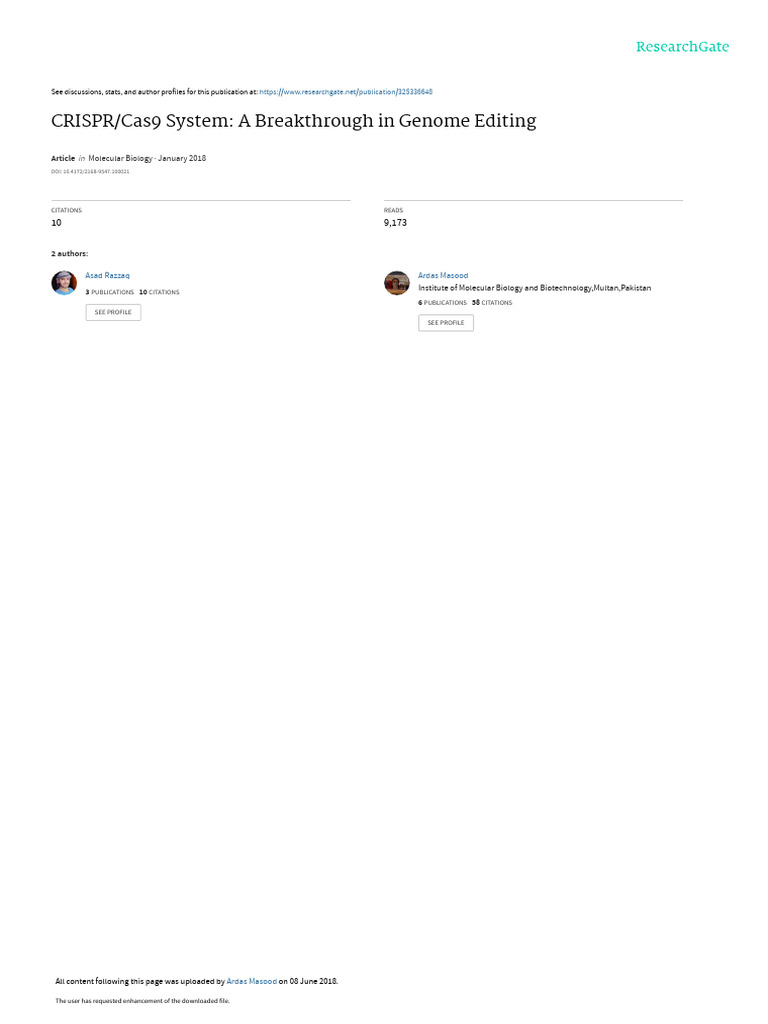 Crisper Pdf Crispr Life Sciences