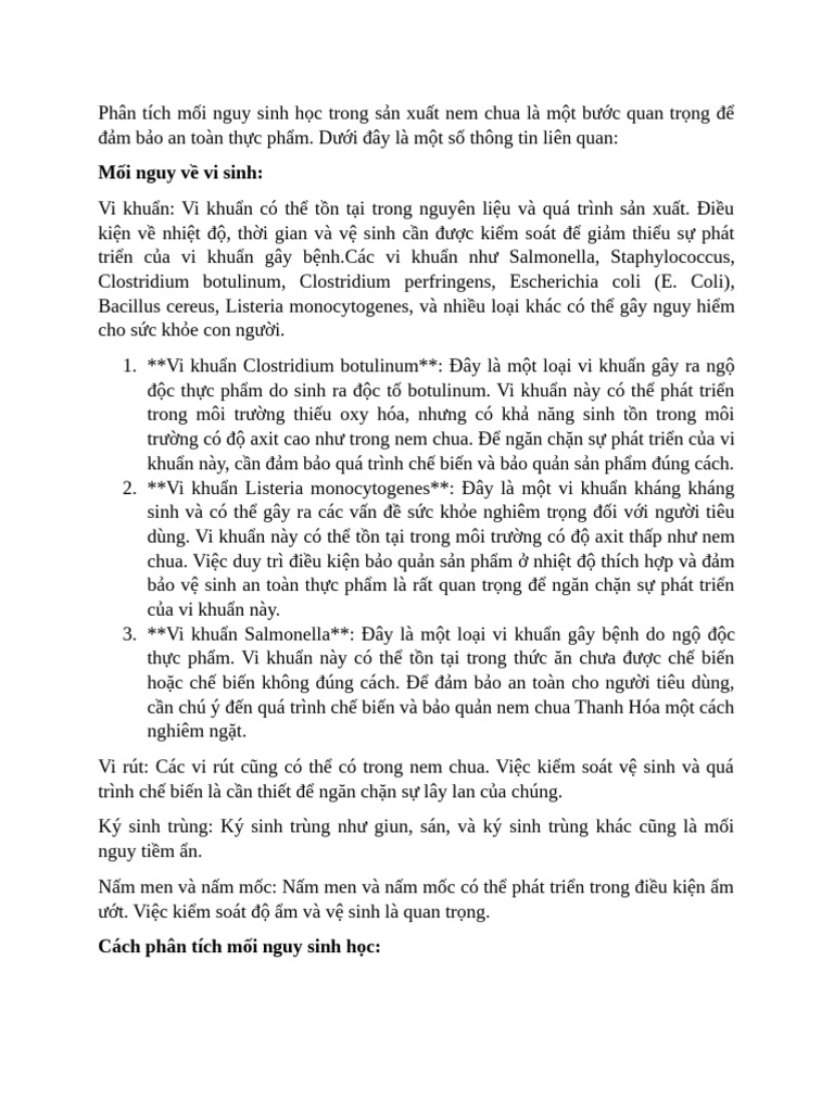 ND1 Sinh học | PDF