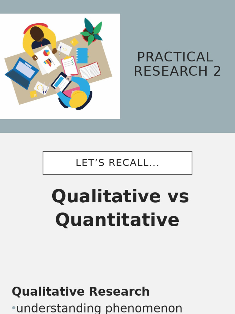 PR 2 Module 1_PPT | PDF | Quantitative Research | Statistics