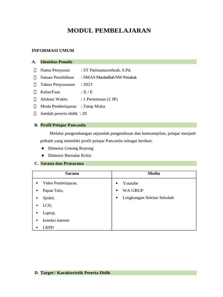 MODUL AJAR Pencemaran Lingkungan | PDF