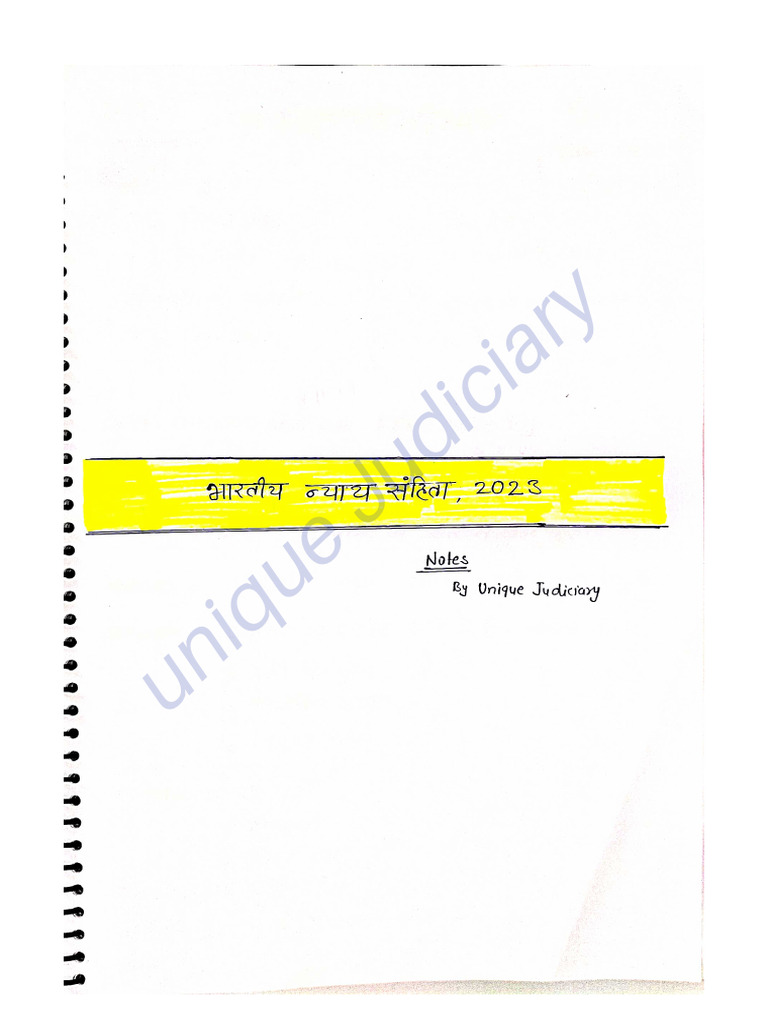 BNS Notes Sample | PDF