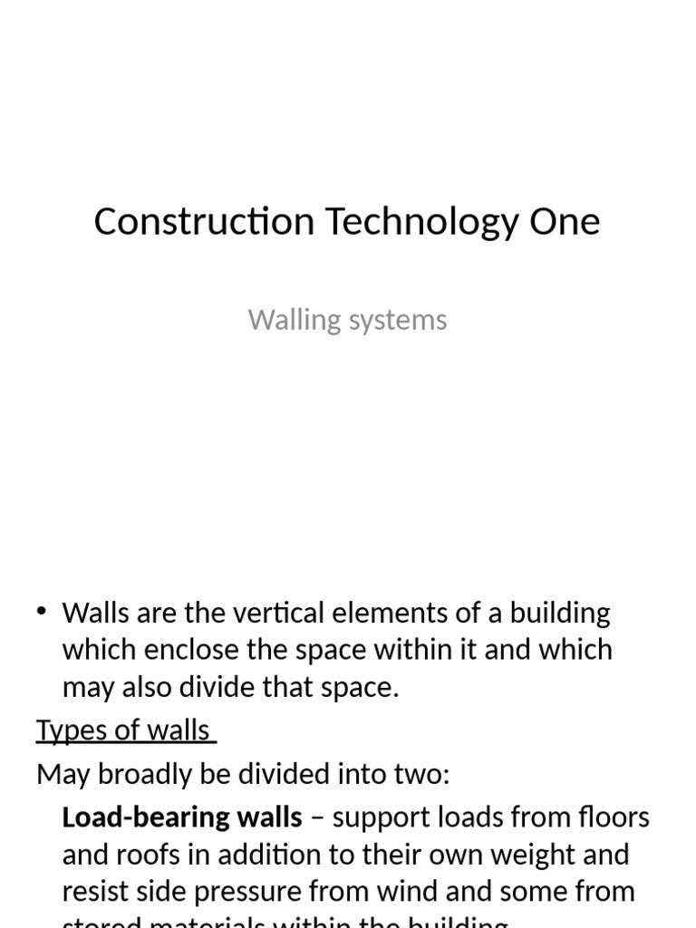 Lecture 7 Walling Systems | PDF | Wall | Building Insulation