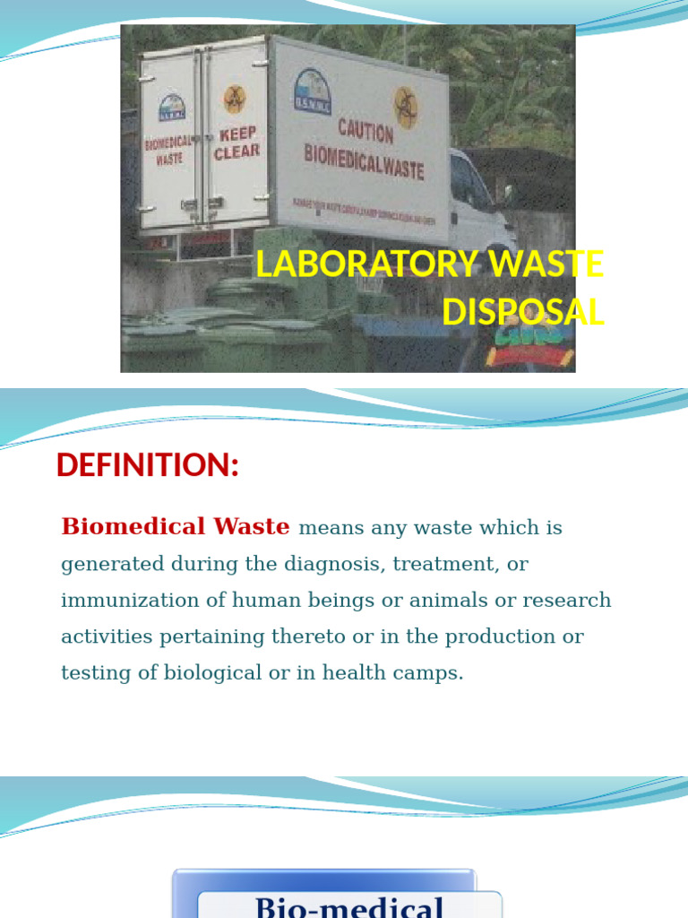 LABORATORY WASTE DISPOSAL-dmlt | PDF