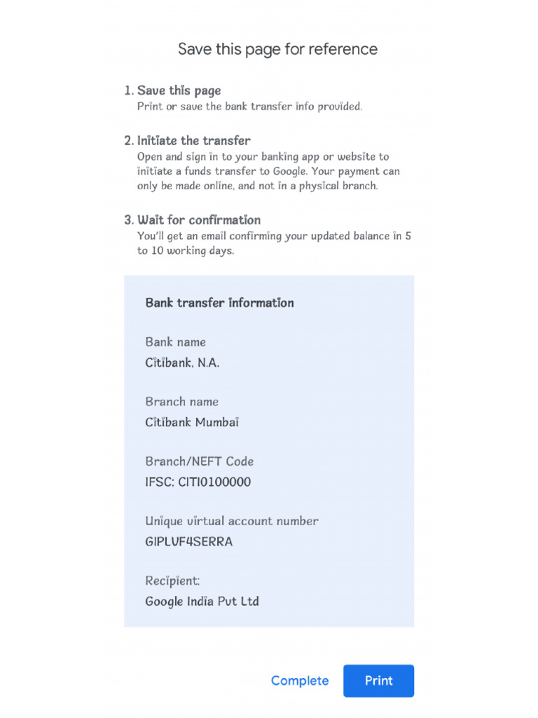 Google Printing | PDF