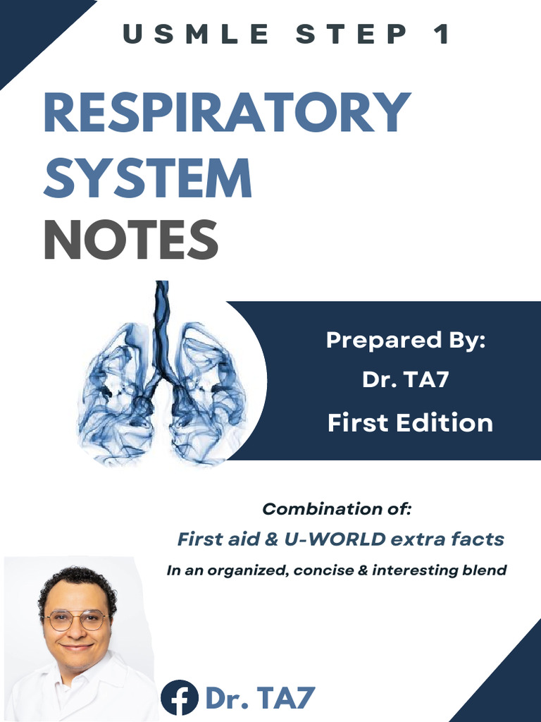 DR Ta7 Respiratory System Notes 2024 PDF Ums | PDF | Respiratory Tract ...