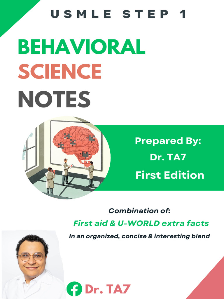 DR Ta7 Behavioral Science Notes 2024 PDF FKW | PDF | Reinforcement | Phobia