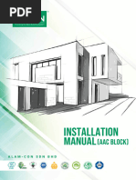 Installation Manual: Starken AAC Block Wall | PDF | Wall | Concrete