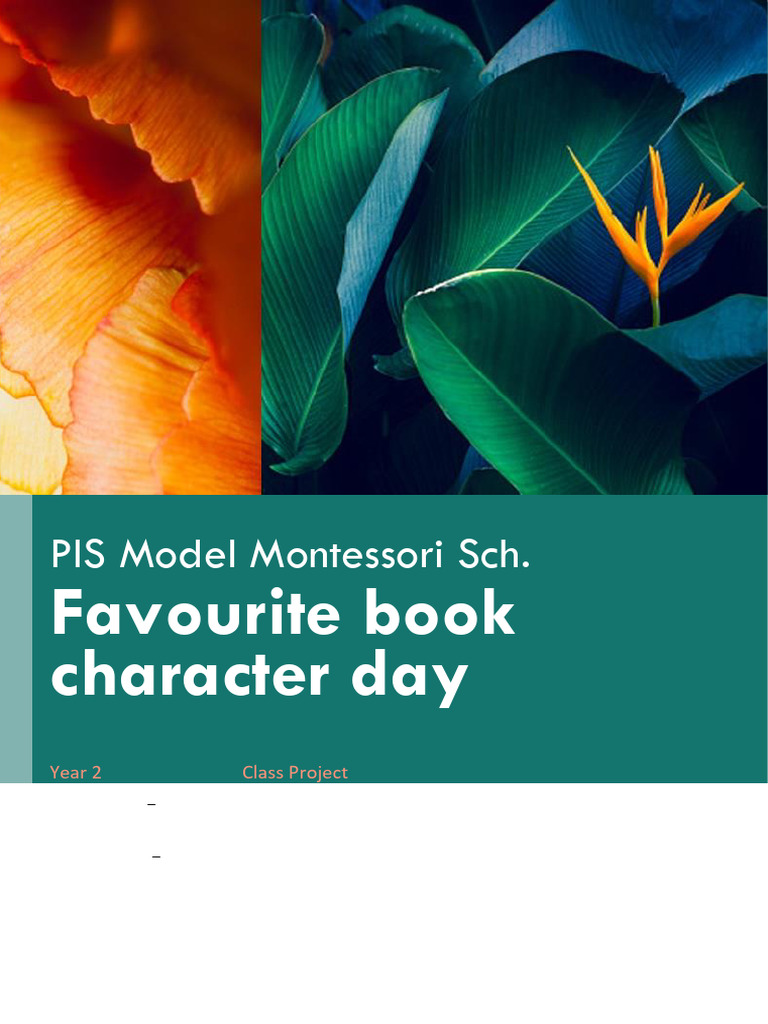Book Character Day - Revised | PDF | Language Arts & Discipline ...