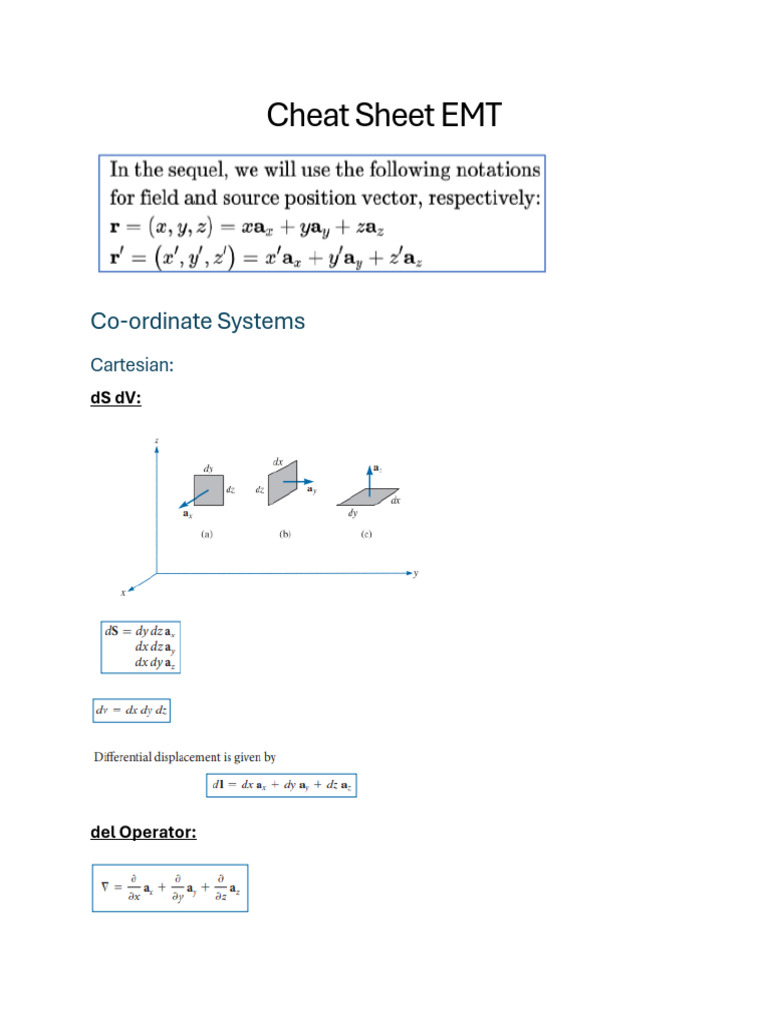 EMT Coordinate Systems Guide | PDF | Teaching Methods & Materials