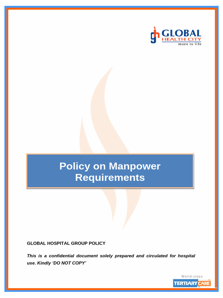 Manpower Requirements Policy for Hospitals | PDF | Human Resources ...