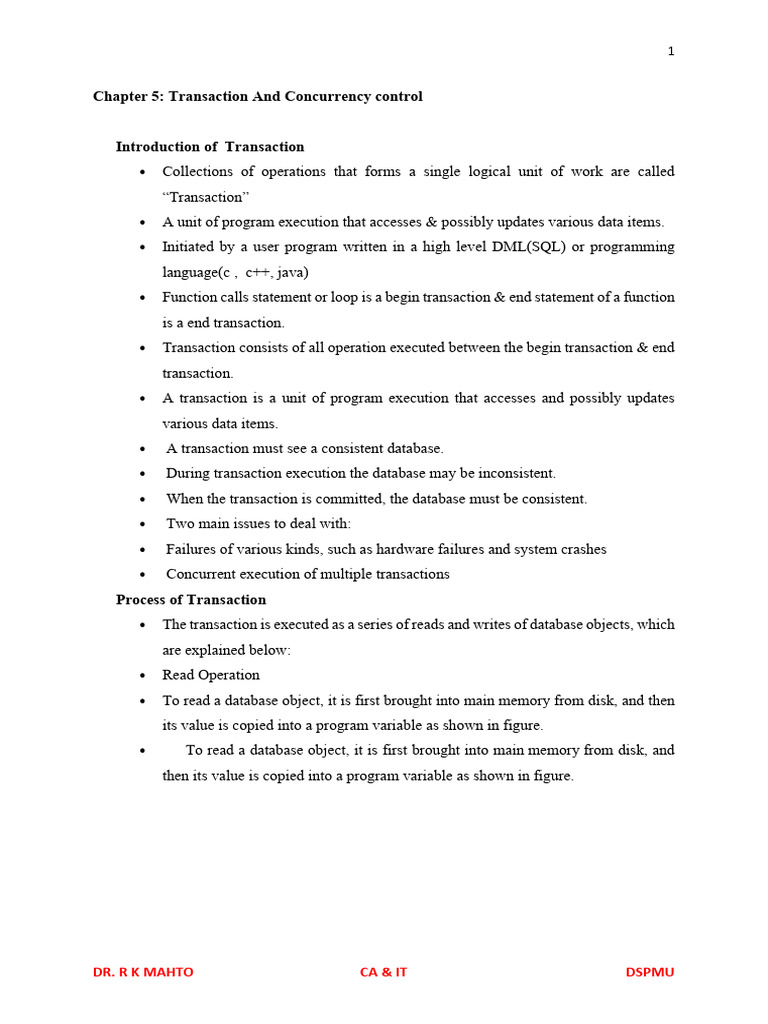Chapter 5 | PDF | Database Transaction | Acid