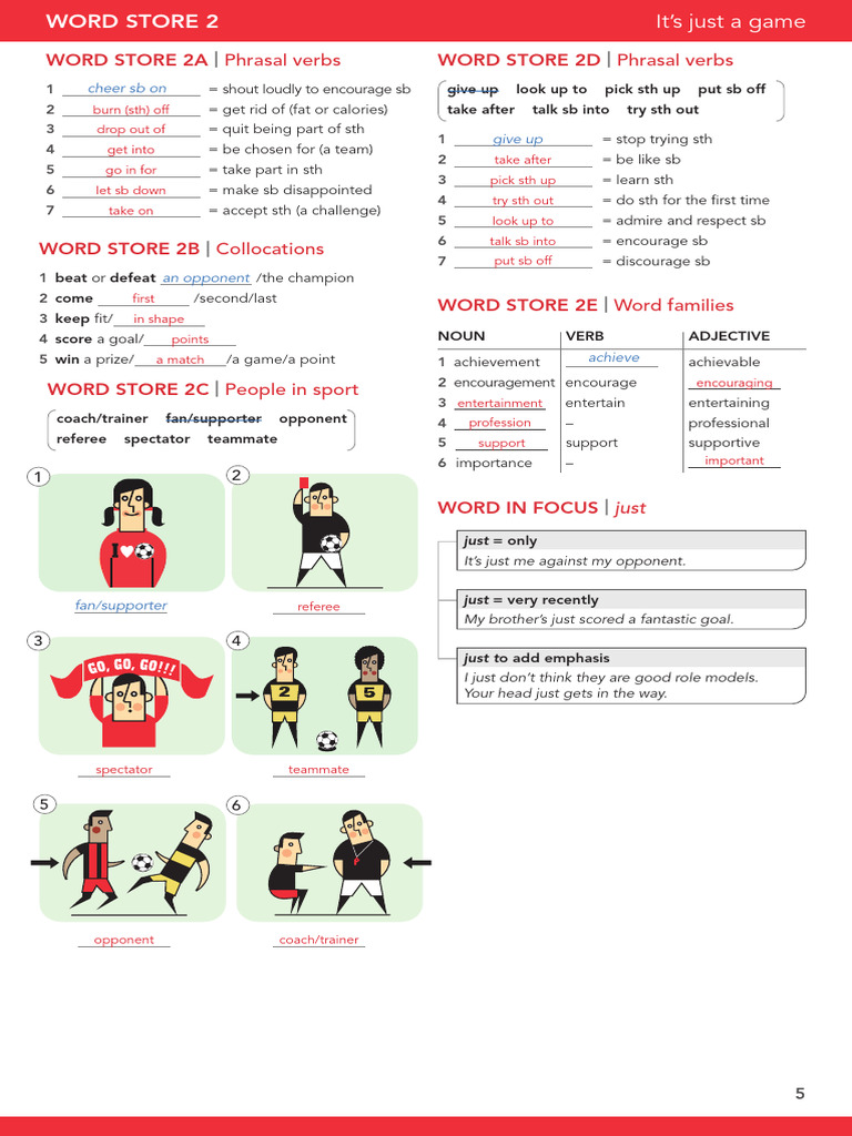 Focus Word Store level 3_Answers-8 | PDF | Word | Semantic Units