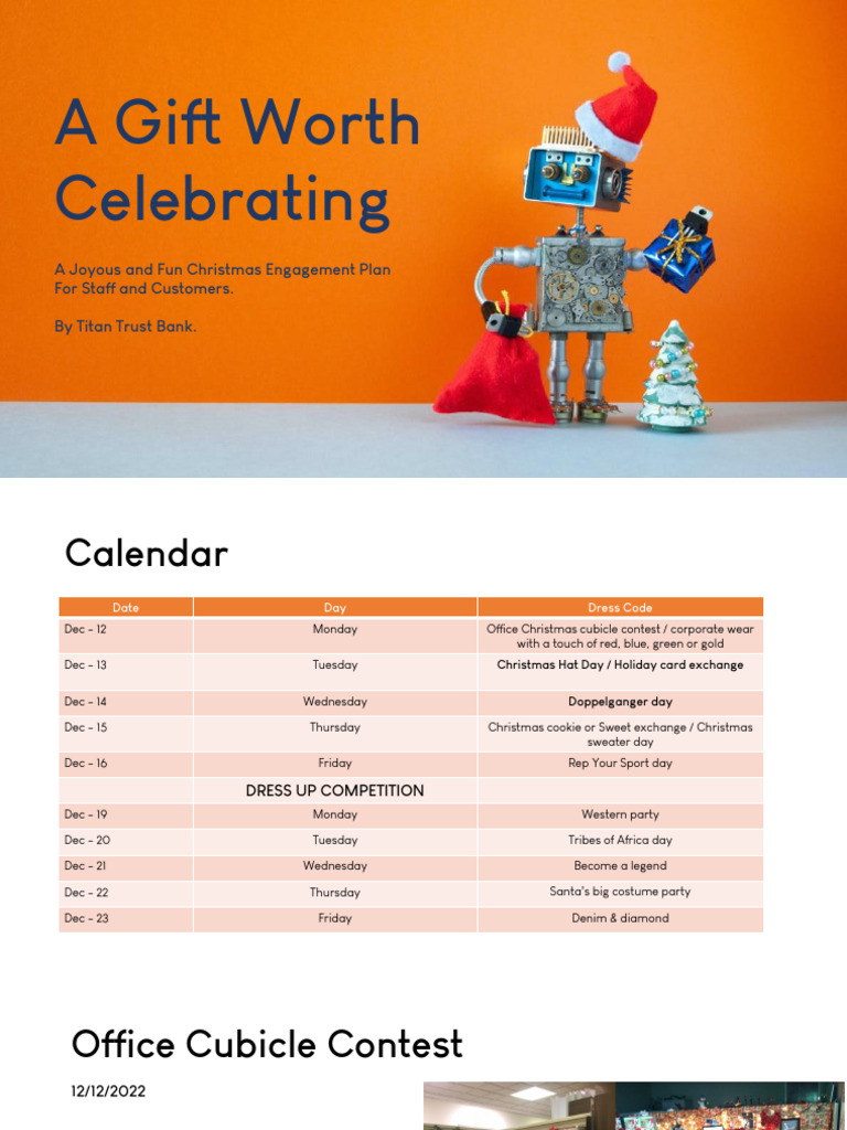 Christmas Activities 2022 Ax | PDF | Christmas | Fashion