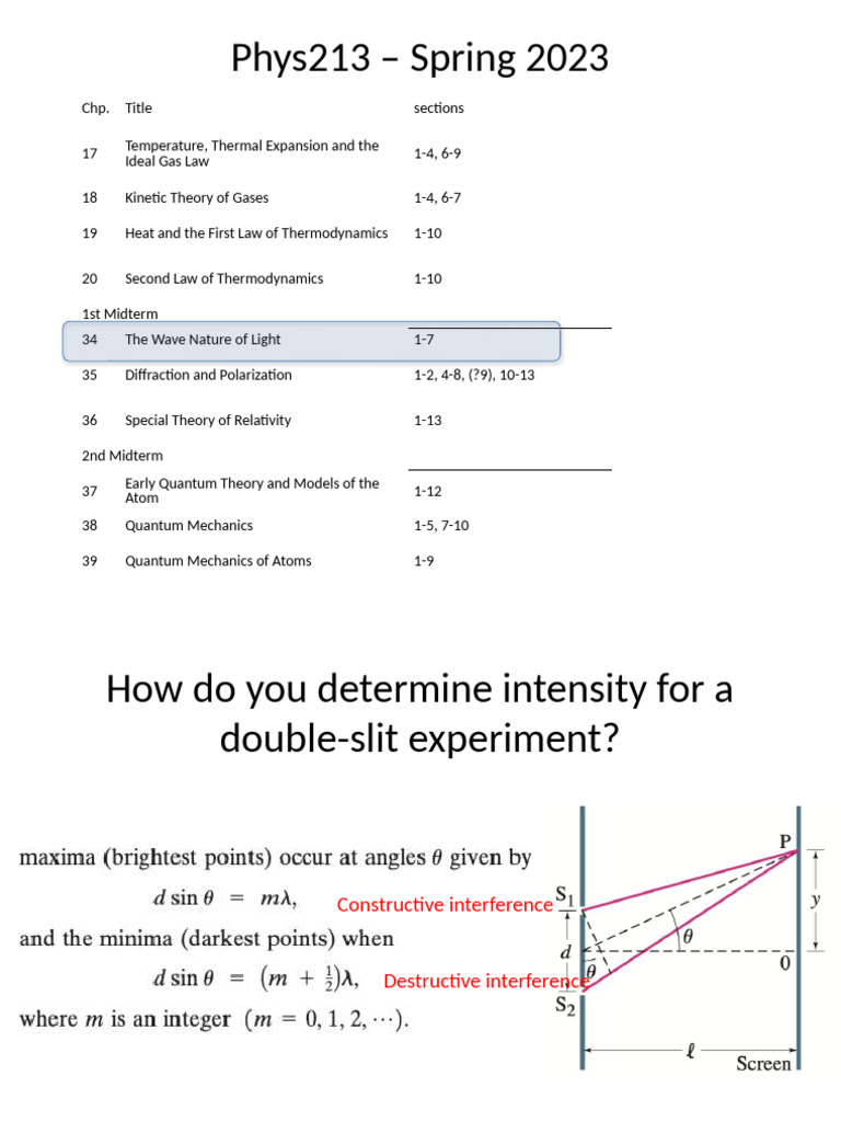 phys213-lec11 (4) | PDF | Wavelength | Motion (Physics)