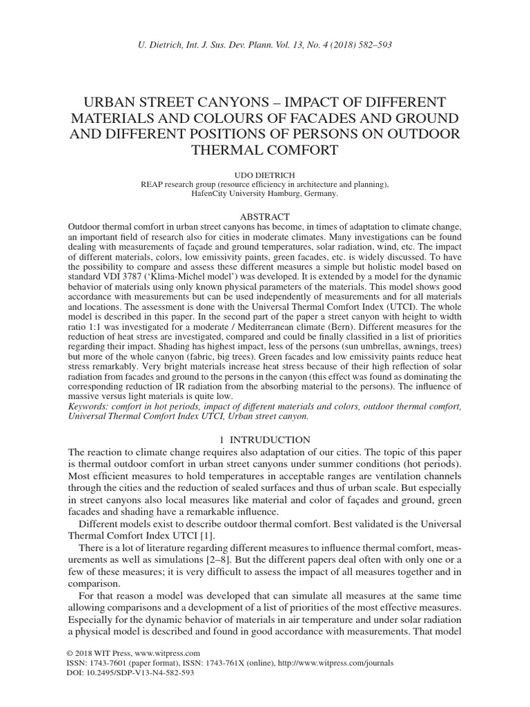 Urban Street Canyon | PDF | Heat Transfer | Infrared