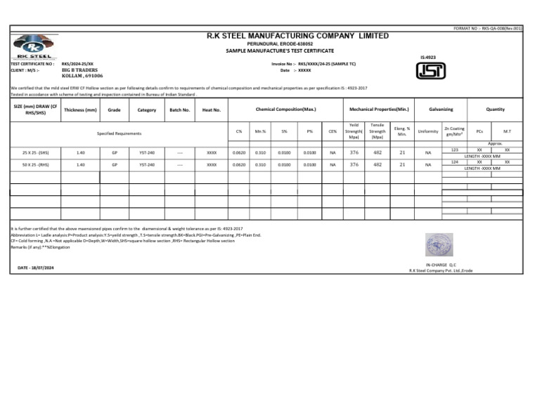 Sample tc.BIG B18-07-24 | PDF | Building Engineering | Materials
