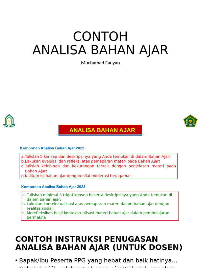 Contoh Tugas Analisa Bahan Ajar | PDF | Seni