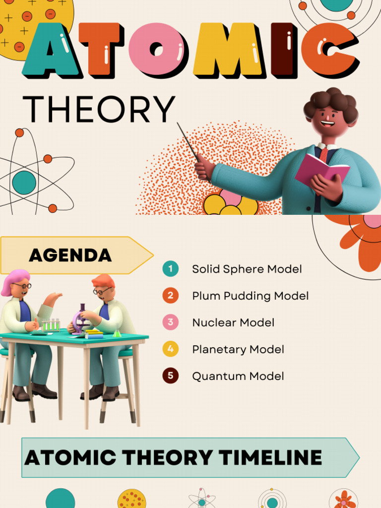 Atomic Theory Science Presentation Colorful 3D Style | PDF