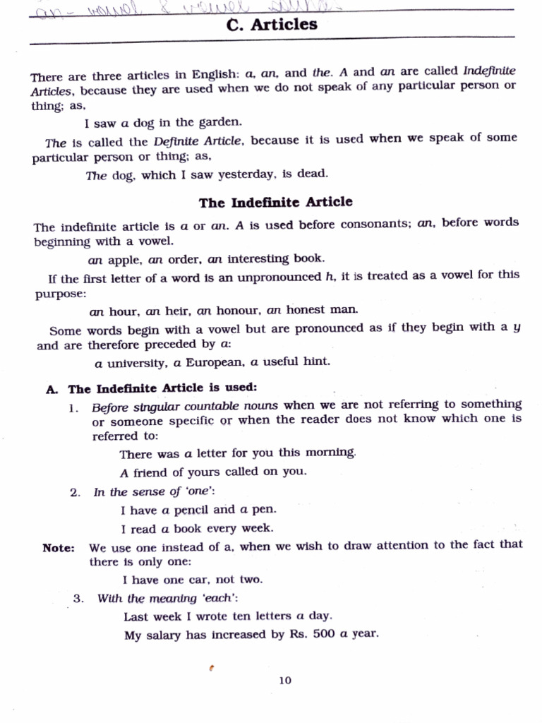 C. Articles | PDF | Noun | Plural C. Articles | PDF | Noun | Plural