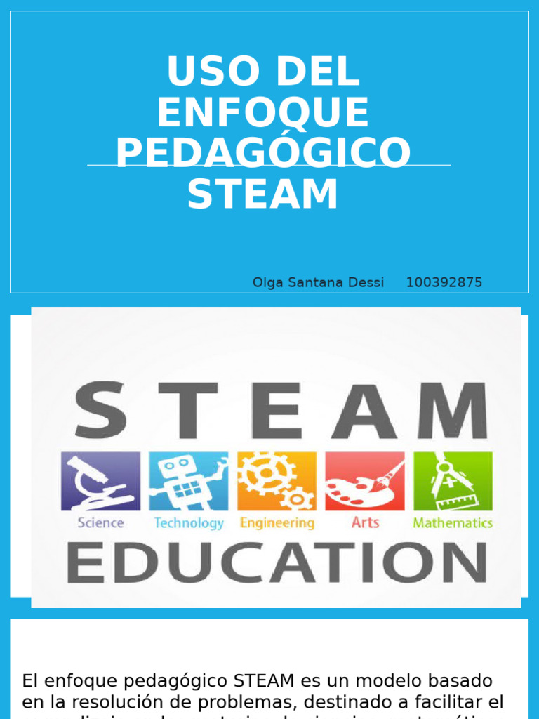 Uso Del Enfoque Pedagógico STEAM | PDF | Ciencia cognitiva | Science
