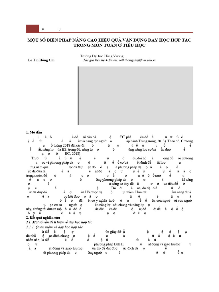 MT S Bin PHP NNG Cao Hiu Qu VN DNG Dy HC HP TC Trong MN Ton Tiu HC | PDF