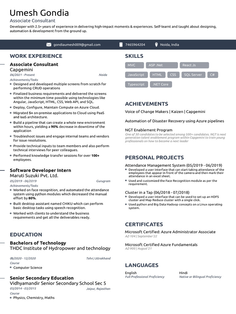 Cloud & Automation Developer Profile | PDF | Apache Hadoop | Microsoft Azure