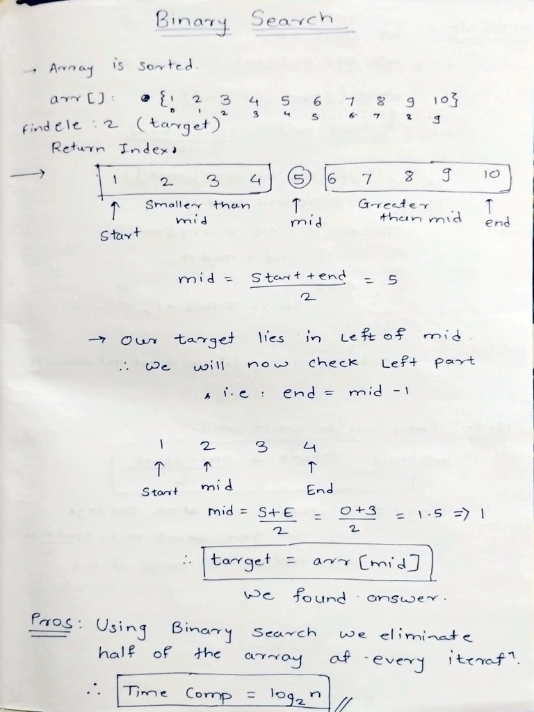 Binary Seach Aditya Verma | PDF