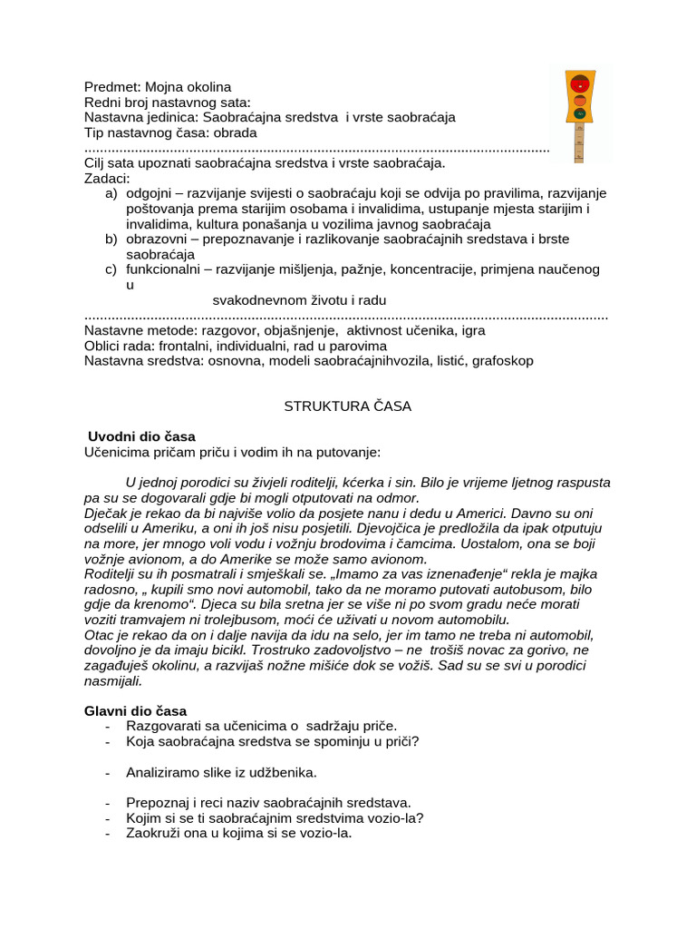 21 Saobracajna Sredstva - I Vrste Saobracaja - 1 | PDF