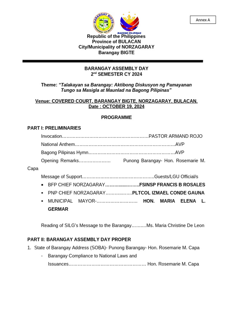 Annex A - Programme Template | PDF | Science & Mathematics