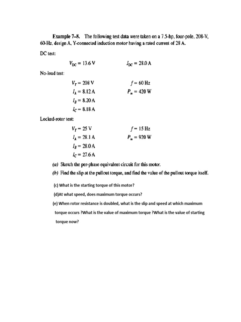 12.three Phase Induction Motor Maths | PDF | Technology & Engineering