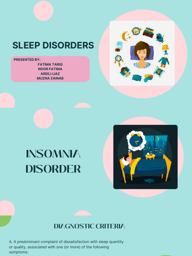 Sleep Disorder Final PPT 2 | PDF | Sleep Disorder | Insomnia