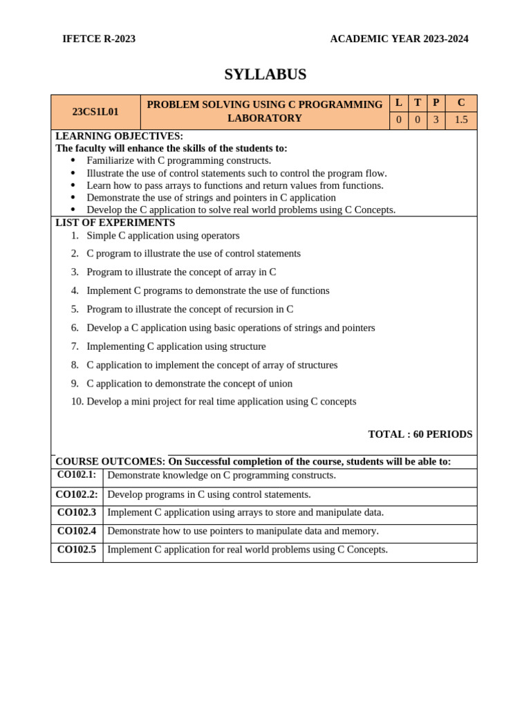PIC SYLLABUS | PDF | Computer Program | Programming PIC SYLLABUS | PDF | Computer Program | Programming