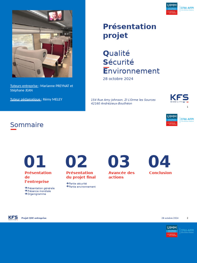 Diapo Présentation Projet Entreprise | PDF | Déchets | Sécurité