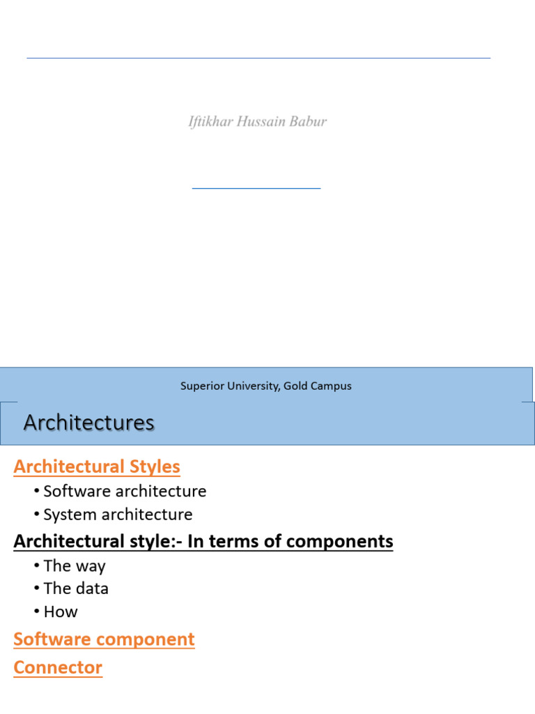 Lecture-3 - Architecture of Distributed Systems F23 | PDF | Databases | Client–Server Model