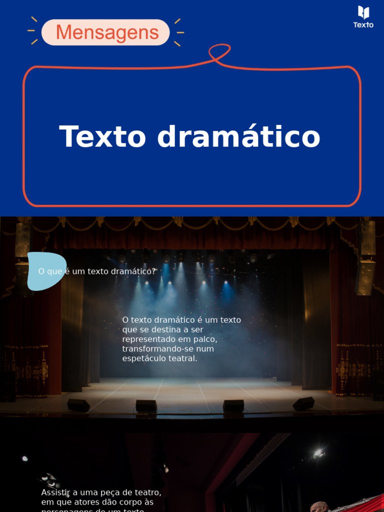 O Que é um Texto Dramático? | PDF | Ator | Teatro