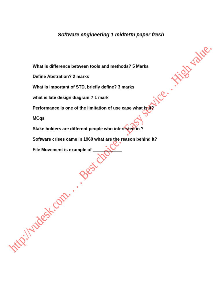 CS507 Midtermpapernew | PDF | Computers